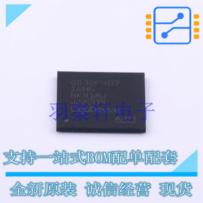 单片机(MCU/MPU/SOC) GD32F407IGH6 BGA-176 贴片 GD 全新原装进