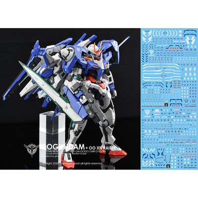 炎 GHOST版 MG 1/100 限定00强化 XN Raiser 00R高达模型荧光水贴
