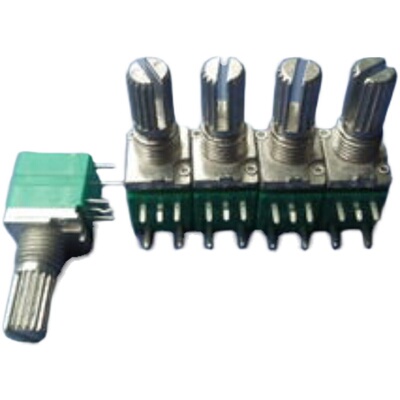 RK/RV097NS音量电位器5脚单联带开关B100K音响功放声音调节带开关