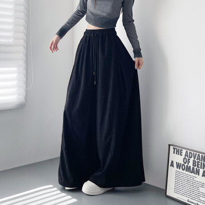 蜜略大码显瘦胖mm阔腿裤梨形身材