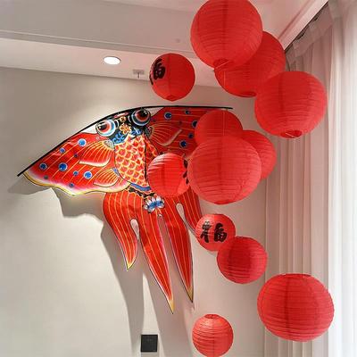 新年装饰氛围2025蛇年春节场景布置气氛门店店铺灯笼跨年道具过年