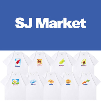 SuperJunior20周年演唱会快闪SJMarket周边衣服同款短袖T体恤纯棉