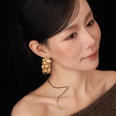 纸醉金迷｜复古宴会高级流苏耳环