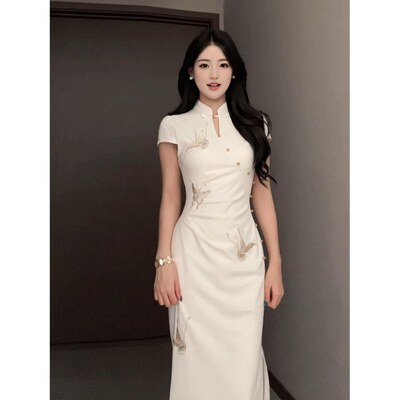 旗袍qipao cheongsam chinese traditional  dress chipao新中式