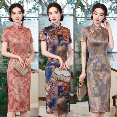quality cheongsam chinese traditional qipao dress旗袍仿