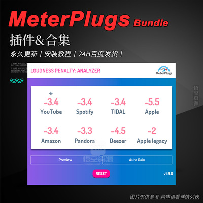 MeterPlugs曲目响度匹配工具