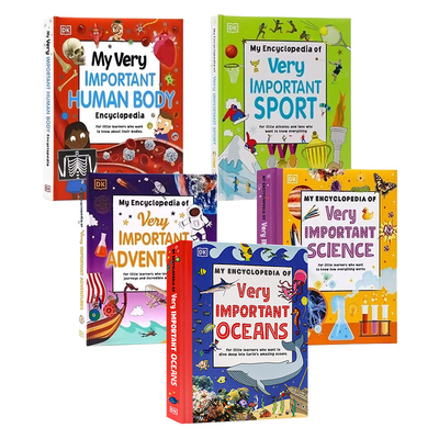DK少儿科普百科全书5册英文原版绘本 My Encyclopedia of Very Important Animals/Things/Oceans 运动海洋全彩大开精装认知读物