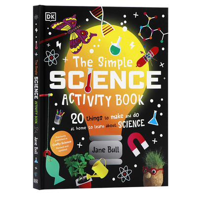 DK简单的科学互动书英文原版绘本 The Simple Science Activity Book 在家可以进行20个科学实验儿童科普启蒙精装全彩趣味百科读物
