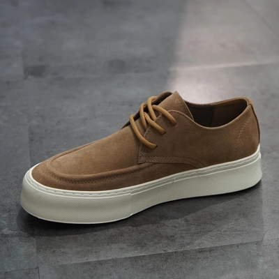 日系百搭厚底沙漠鞋街头复古翻毛皮板鞋软底鞋休闲鞋 240943 DJF