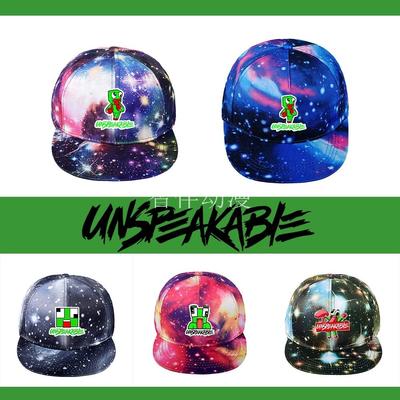unspeakable星空帽时尚卡通个性潮流男女棒球帽炫彩创意休闲帽子