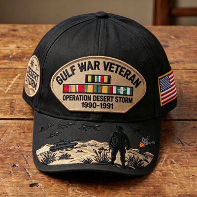2026热销Gulf War Veteran Tribute Cap海湾战争老兵纪念棒球帽