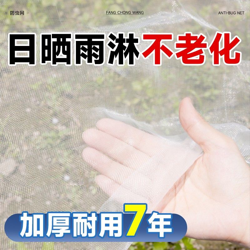 防虫网纱网养殖场专用大棚种菜尼龙农用防蚊防鸟果树蚂蚱养殖网罩