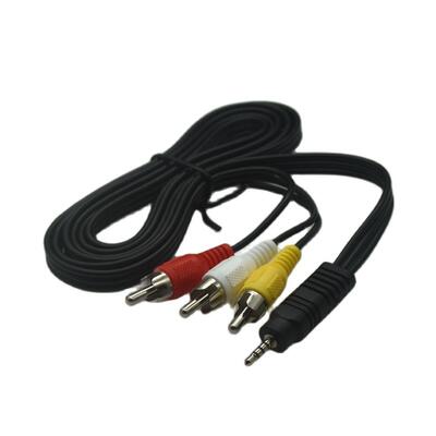 2.5mm Jack To  X RCA Phono Lead Audio / Video AV Cable 2.5m