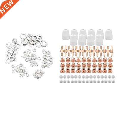 105Pcs 304 Flat Stainless Steel Washers M3 M4 M5 M6 M8 M10 w
