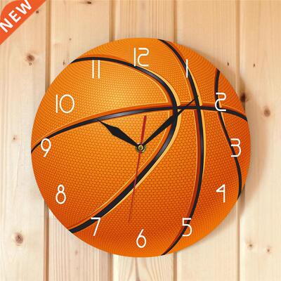 Basketball Ball 3D illusion Modern Printed Wall Clock Boy Ro