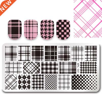 BORN PRETTY 12*6cm Rectangle Nail Art Stamping Template Che