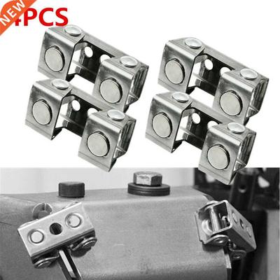 4pcs V-shape Welding Jig Adjustable Magnetic Welding Clamps