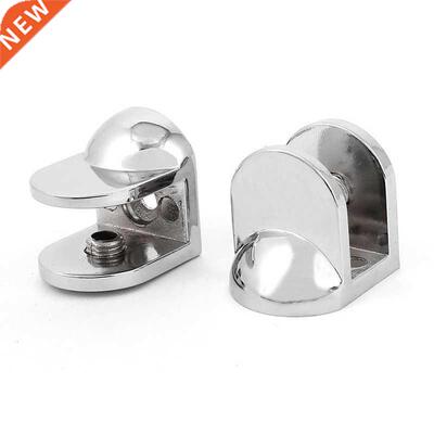 D Type Shelf Clip Clamp Holder Support Bracket 10mm-12mm,2 P