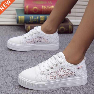 Women Shoes 2022 Fashion Summer Casual White Shoes Cutouts L