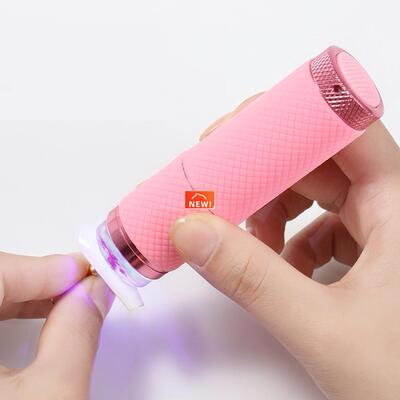 Mini Handheld Nail Art UV Press Light UV Lamp With Jelly Sil