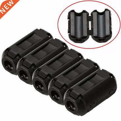 5pcs 3.5mm Ferrite Filters Black Noise Suppressor EMI RFI Ni