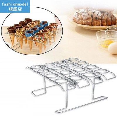 Ice Cream Cone Holder 16 Slots Foldable Cupcake Cone Rack Ic