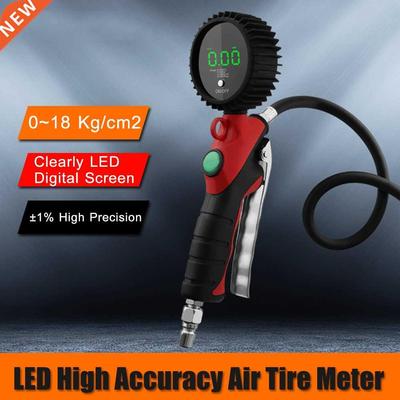 Handheld High Accuracy LED Digital Car Pressure Gauge Portab