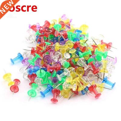 50 pcs Color Thumbtacks Push Pins Map Pin Cork Board Thumb