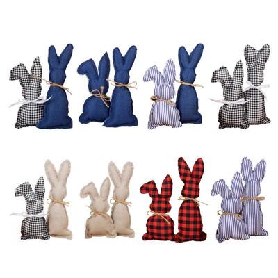 Cute Easter unny Dolls 2 Pcs Stuffed Rait Cloth Doll Part