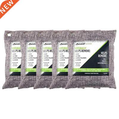 5 Packs Charcoal Odor Eliminator Bags Activated Bamboo Charc