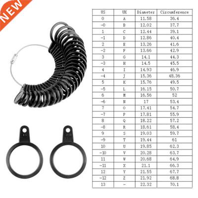 Finger Ring Sizer Plastic Jewelry Making Measurement Mandrel