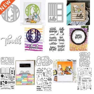 Card Front Builder Forest Fall Sences Blessings Thanks Cutt