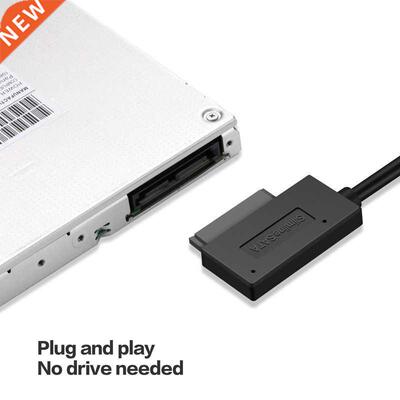 NEW Slimline SATA To USB 3.0 SATA7+6 13 Pin Sata Cable CD D