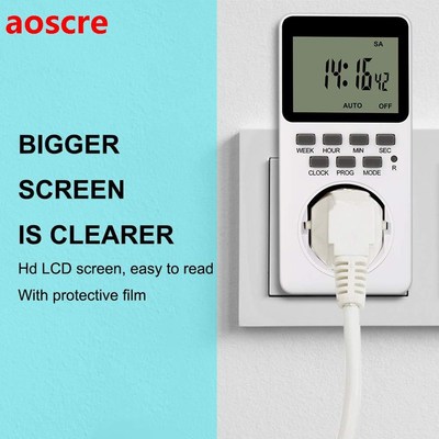 EU US UK Plug Kitchen Timer Electronic Digital Timer Switch