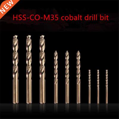 10pcs HSS-CO-M35 cobalt Straight Shank Twist Drill Bits Meta