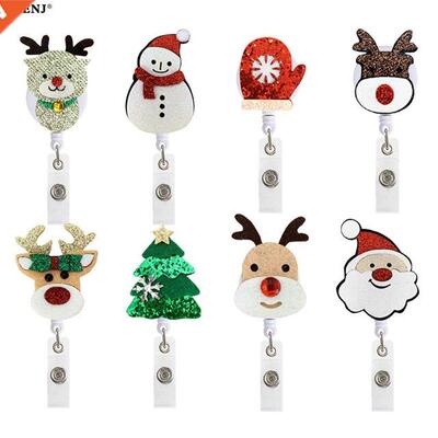 Christmas Retractable Nurse Bge Reel Clip Students Doctor