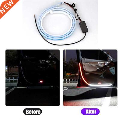 1PC/2PCS Car Door Openng Warnng LED Lghts Welcome Decor L