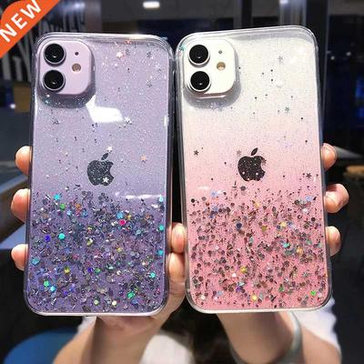 Clear Glitter Phone Case For iPhone 13 12 Pro 11 Pro Max XS