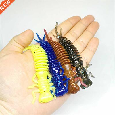 10PCS/Fishing Larvae Soft bait5cm55mm/75mm/100mm Artificial