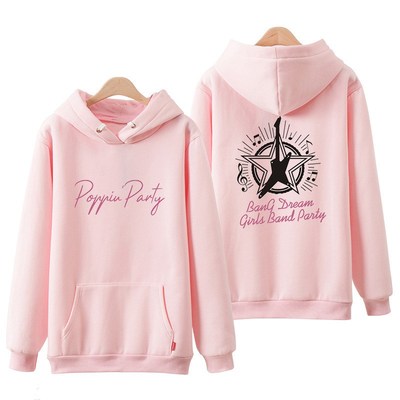 Japan Anime BanG Dream Poppin Party Cosplay Hoodie Women