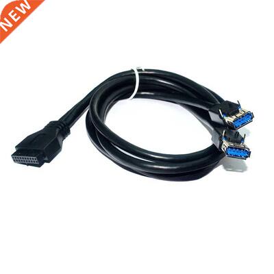 USB .0 Cable High Speed 20Pin 2 Port USB.0 Hub USB .0 Fro