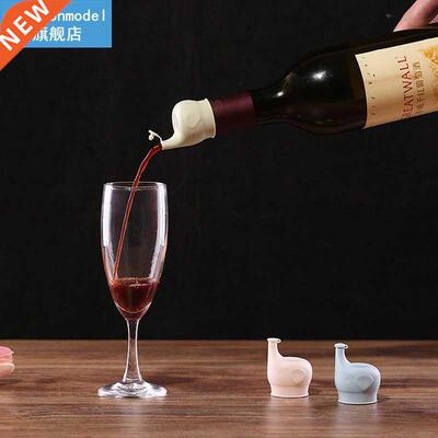 1PC Elephant Bottle Stopper Pourer Reusable Pour Juice Soda