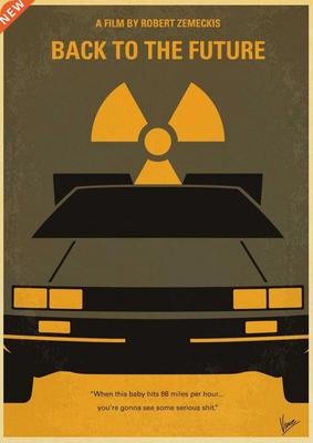 Sci-fi Back to The Future Film Propaganda Retro Kraft Poster