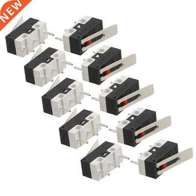 10 Pcs C 125V 1 SPDT 1NC Momentry Long Hinge Lever Mi