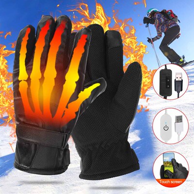 Electric Heating Gloves Winter Motorcycle Riding Warm