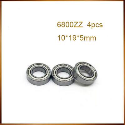 *4pcs radial shaft 6800ZZ ball bearing 10*19*5 10x19x5mm met