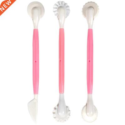 3Pcs/Set Fondant Cake Decoratng Modellng Tools 8 Patterns
