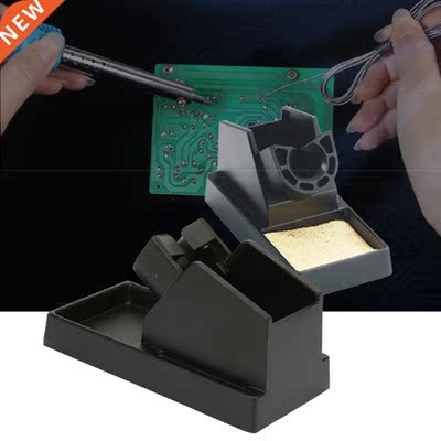 1pc Portable Metal Base Soldering Iron Aluminum Alloy Black
