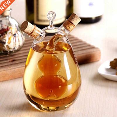 2 IN 1 Creative Anti-leak Oil Pots Glass Condiment Bottles S