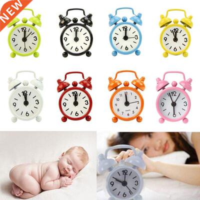 Fashion Lovely Cartoon Dial Number Round Desk Alarm Clock 适